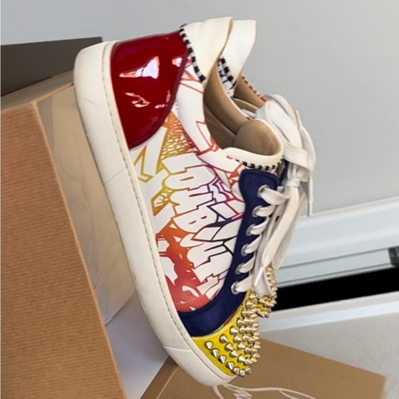 Christian Louboutin | Shoes | Ac Viera Orlato Spiked Flat Sneakers ...